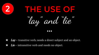 The 25 most common grammatical errors in the English language. | PDF