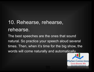 25 Effective strategies for a great speech | PPT