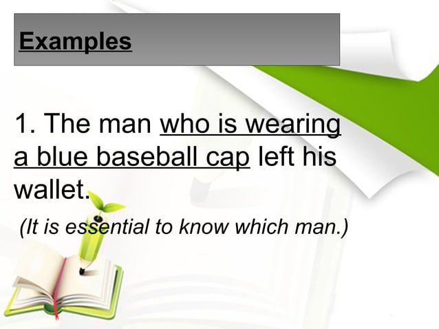 Eng7_Essential and Nonessential Clauses | PPT