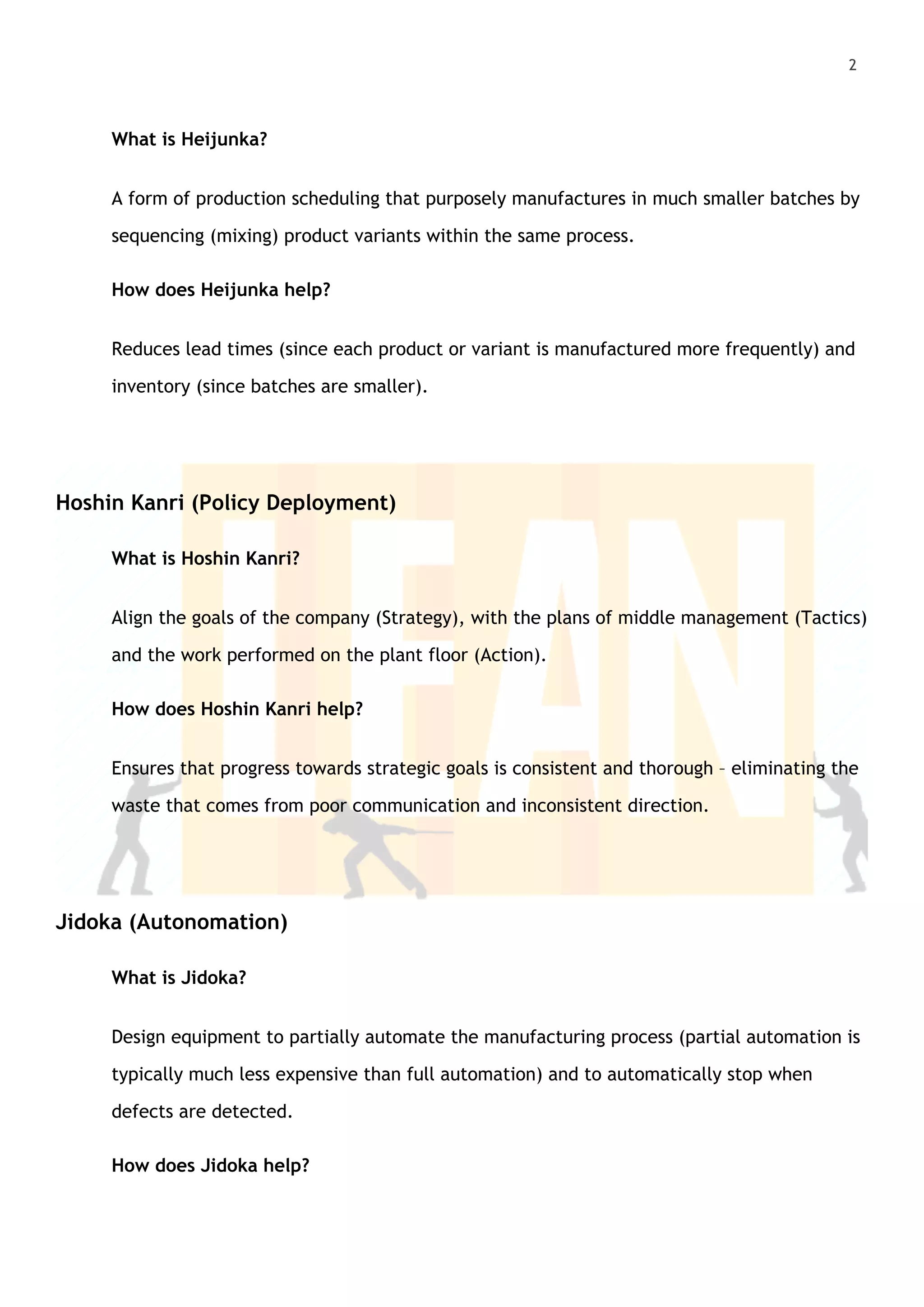 25 essential lean tools | PDF