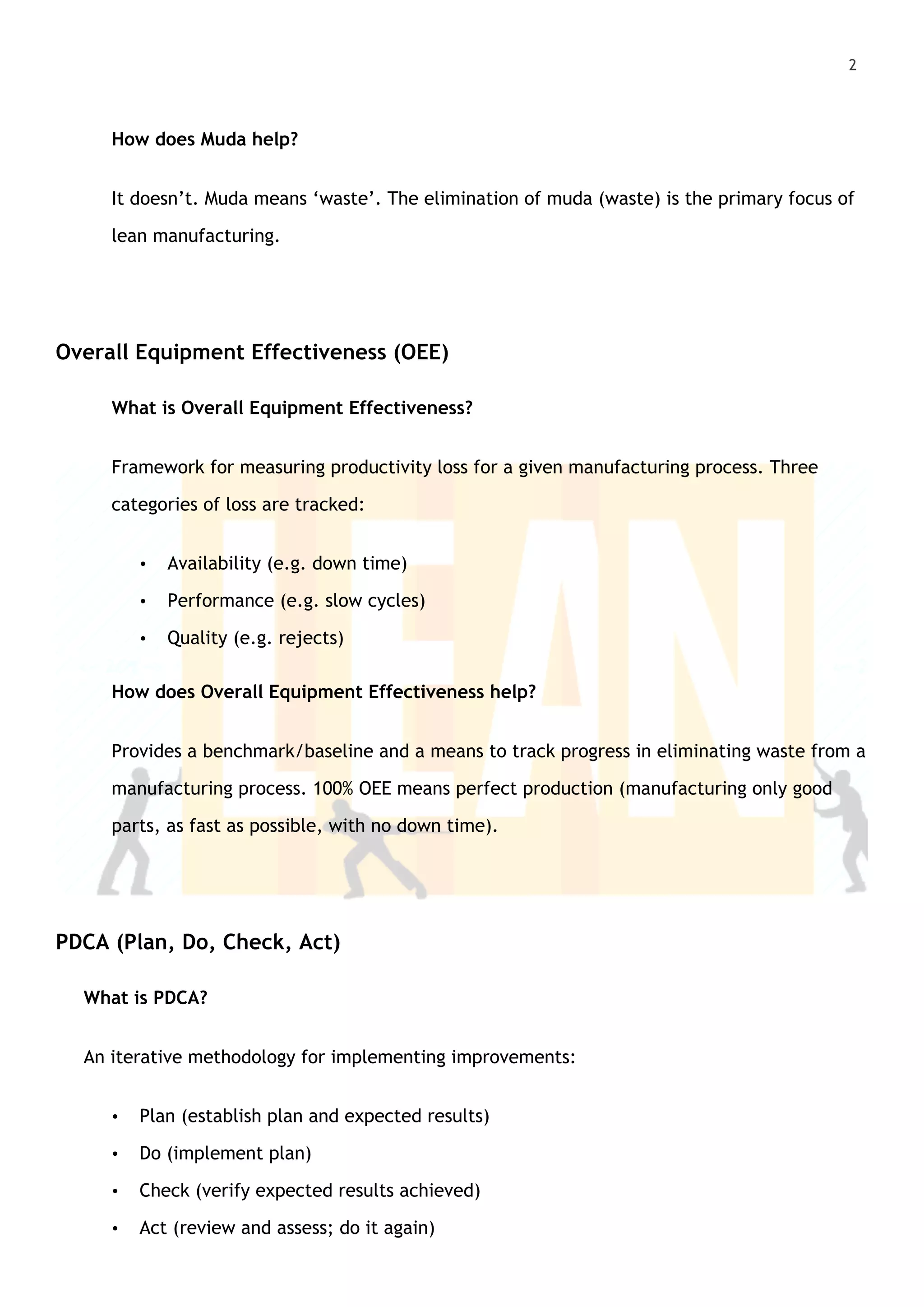 25 essential lean tools | PDF