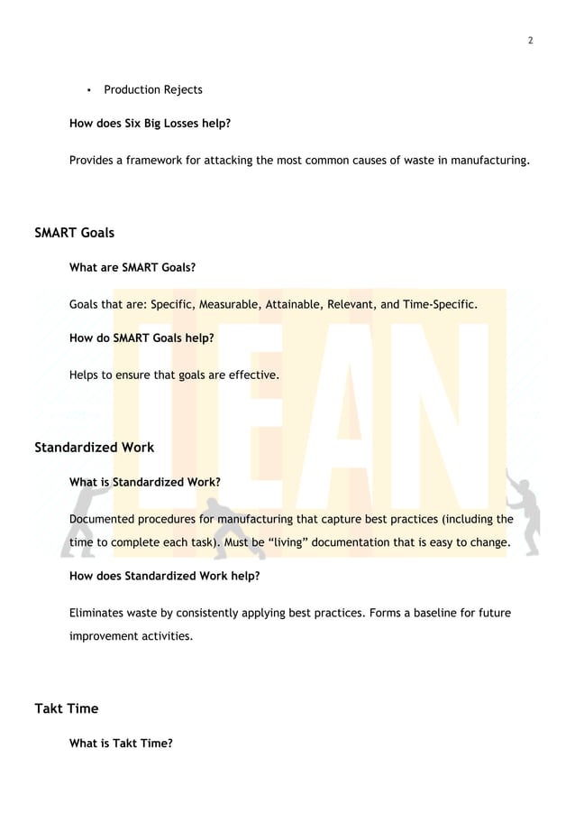 25 essential lean tools | PDF | Business | Business and Finance