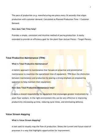 25 essential lean tools | PDF