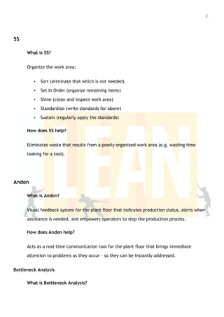 25 essential lean tools | PDF