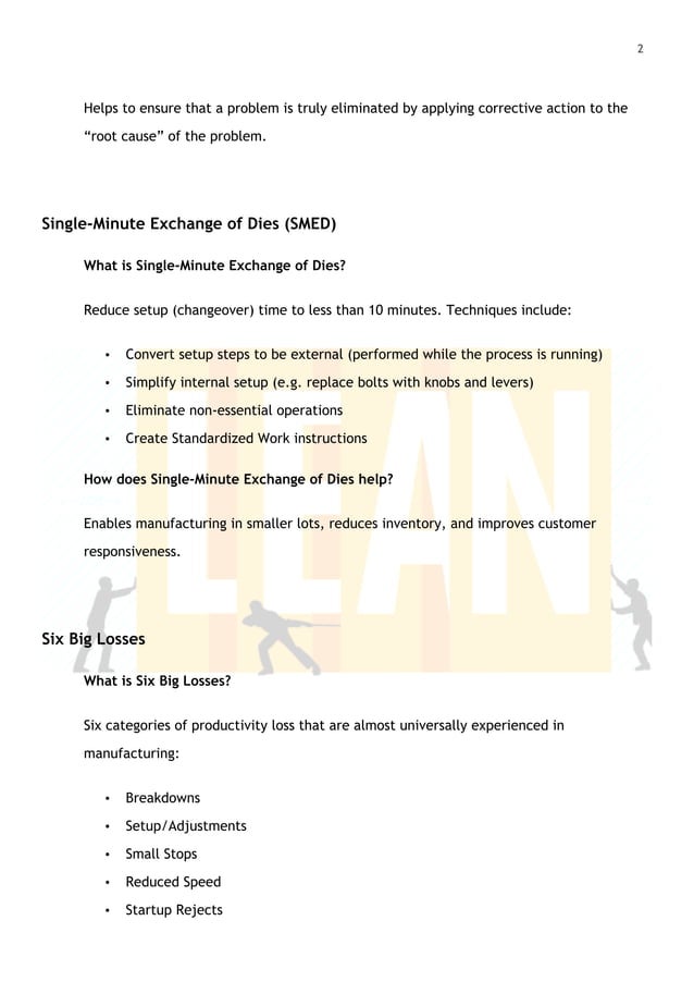 25 essential lean tools | PDF | Business | Business and Finance