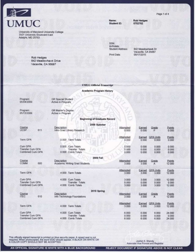 UMUCTranscriptsAugust2015 | PDF