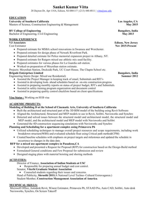 Resume_Sanket Kumar Vitta | PDF | Computer Software and Applications | Computing