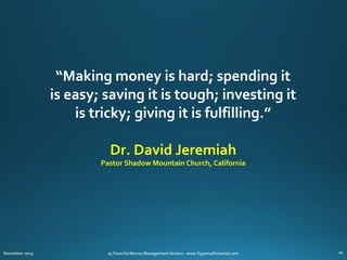 25 Favorite Money Management Quotes | PPT