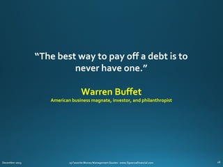 25 Favorite Money Management Quotes | PPT