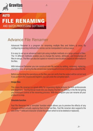 AdvanceRenamer | PDF | Operating Systems | Computer Software and ...