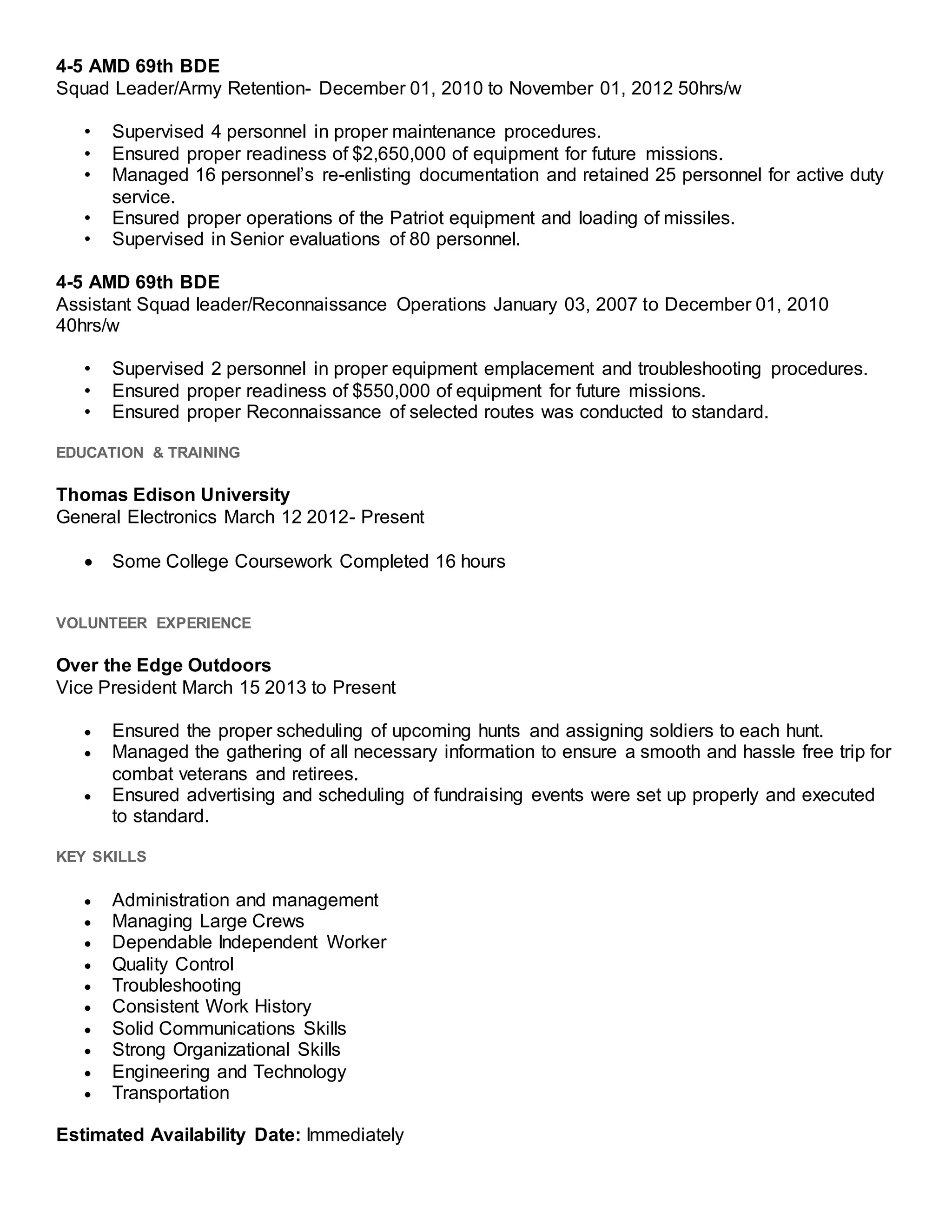 McKinley resume | DOCX