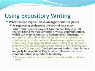 English 104: Expository Writing | PPT