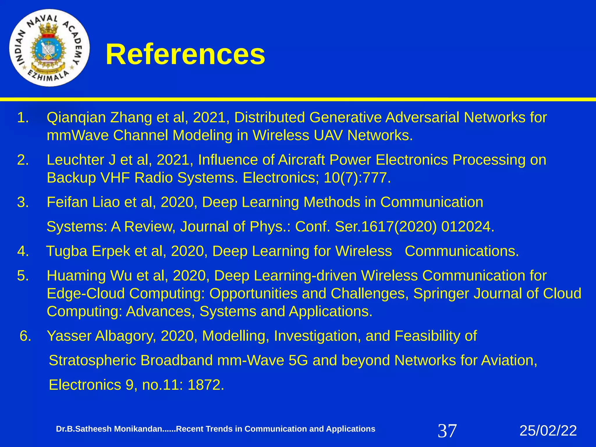 RECENT TRENDS IN COMMUNICATION AND APPLICATIONS | PDF