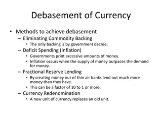 Paper money and its flaws | PPT