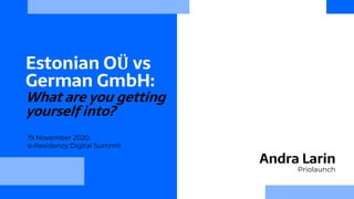 OÜ vs gmbh_sh | PPT