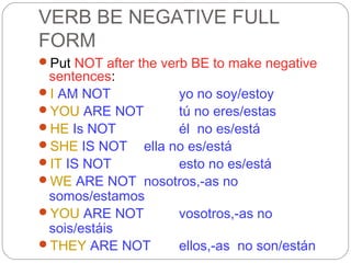 Verb To Be | PPT
