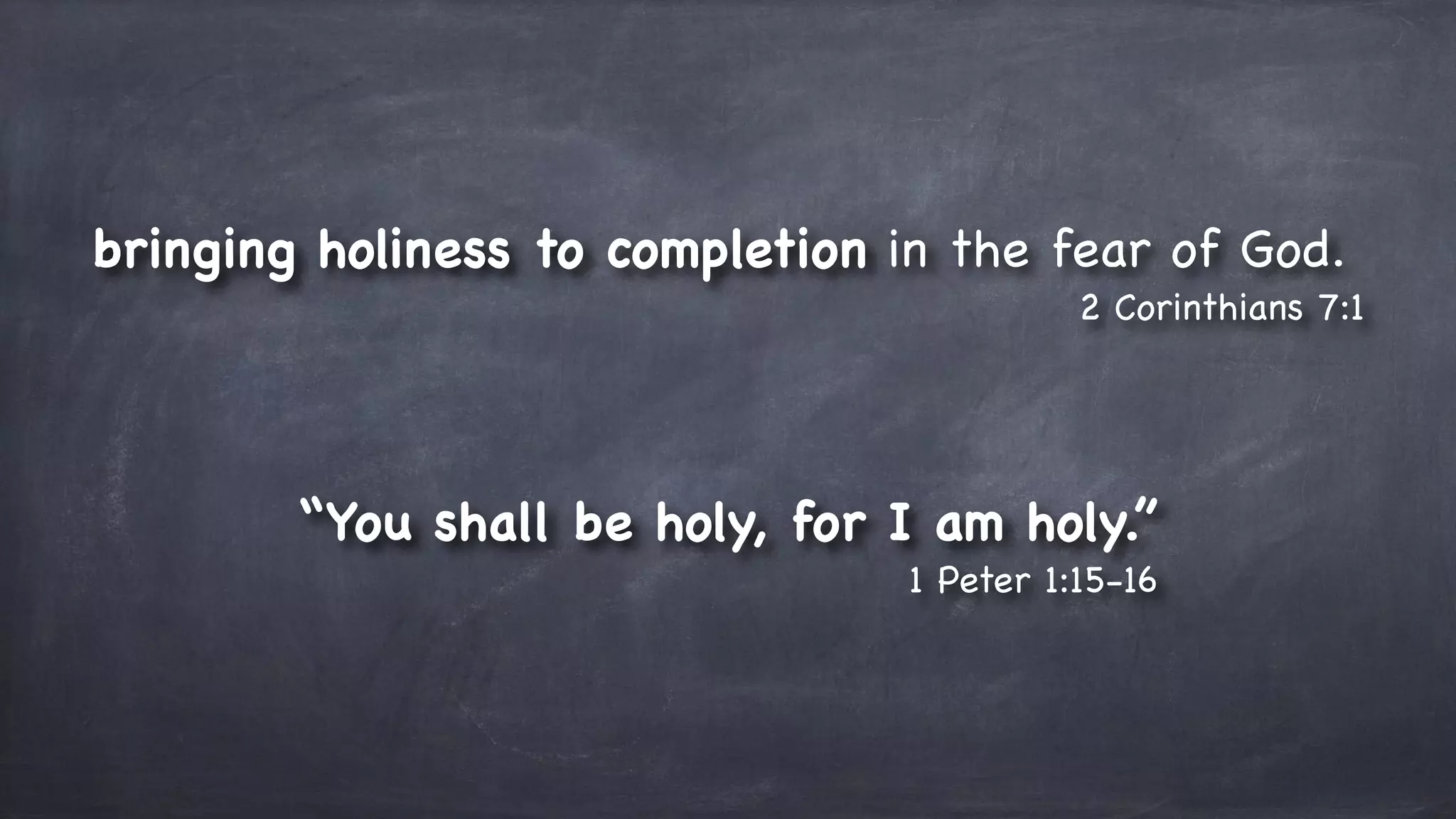 Go On To Maturity - Completing Holiness | PDF