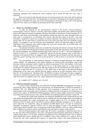 Design of the automation system for the chemical water treatment plant ...