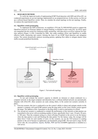 Implementation of ICMP flood detection and mitigation system based on software-defined network ...