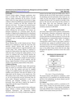 improving mix clahe with aco for clearer oceanic images | PDF