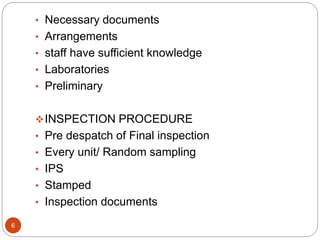 inspection of stores | PPT