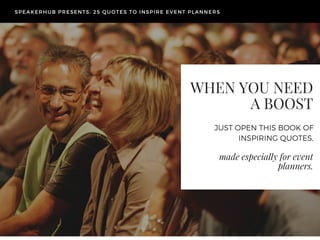25 inspiring quotes for event planners | PDF