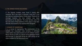 25 interesting Facts about Machu Picchu | PPT