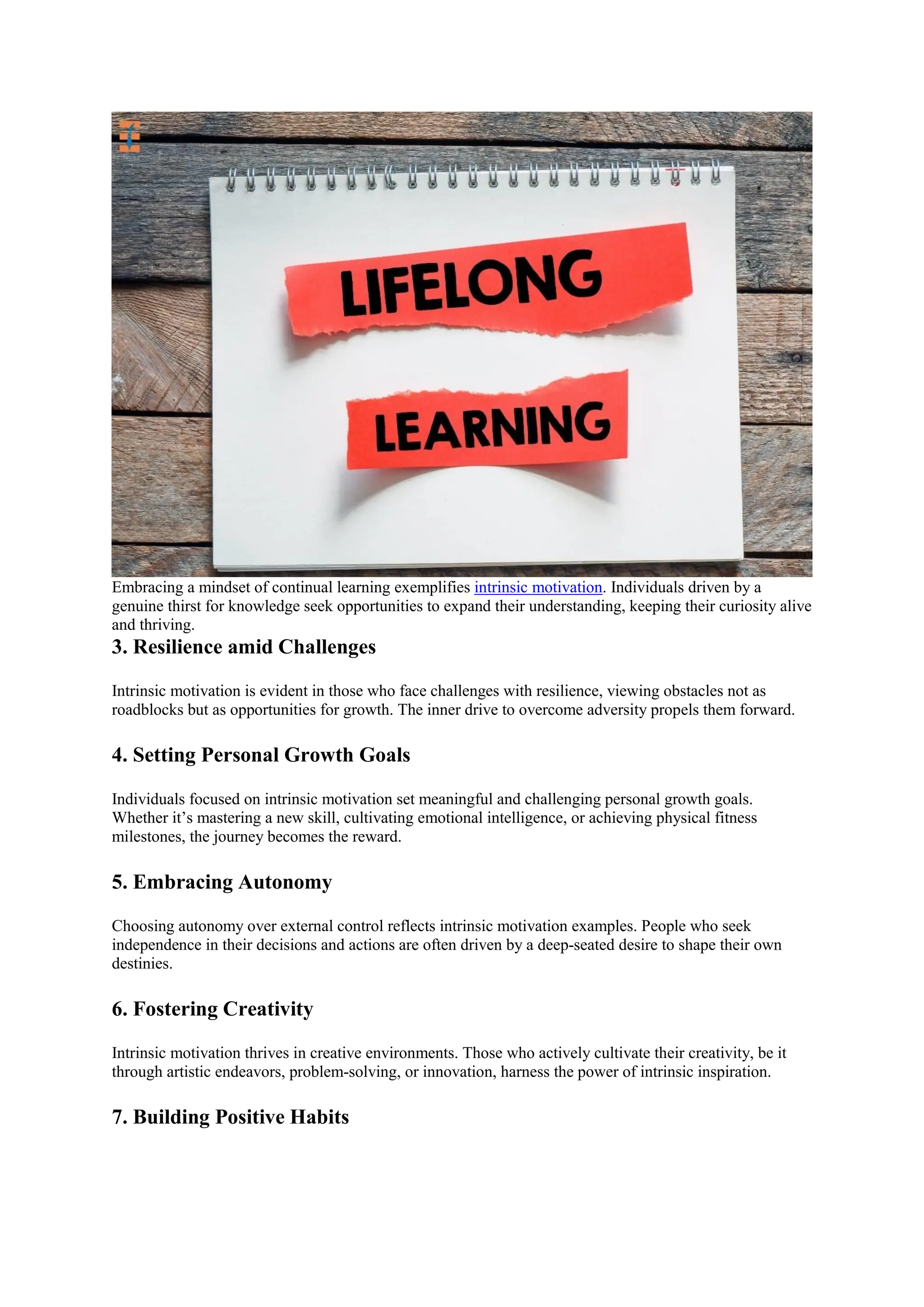 25 Intrinsic Motivation Examples to Embrace in 2024 | Future Education ...