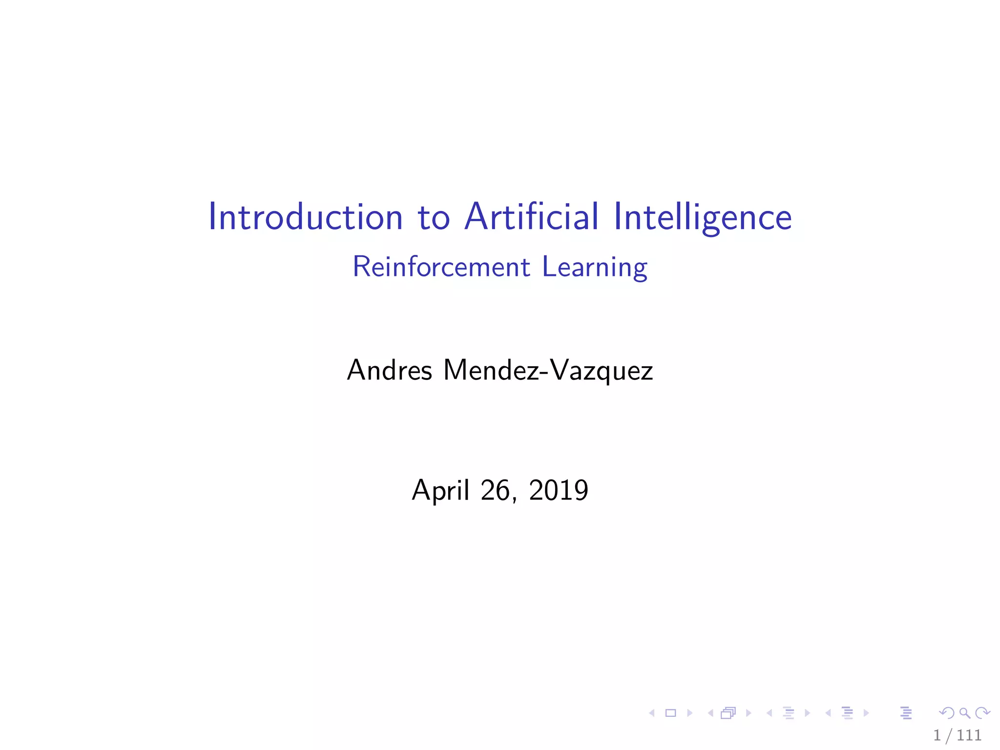 25 introduction reinforcement_learning | PPT 25 introduction reinforcement_learning | PPT