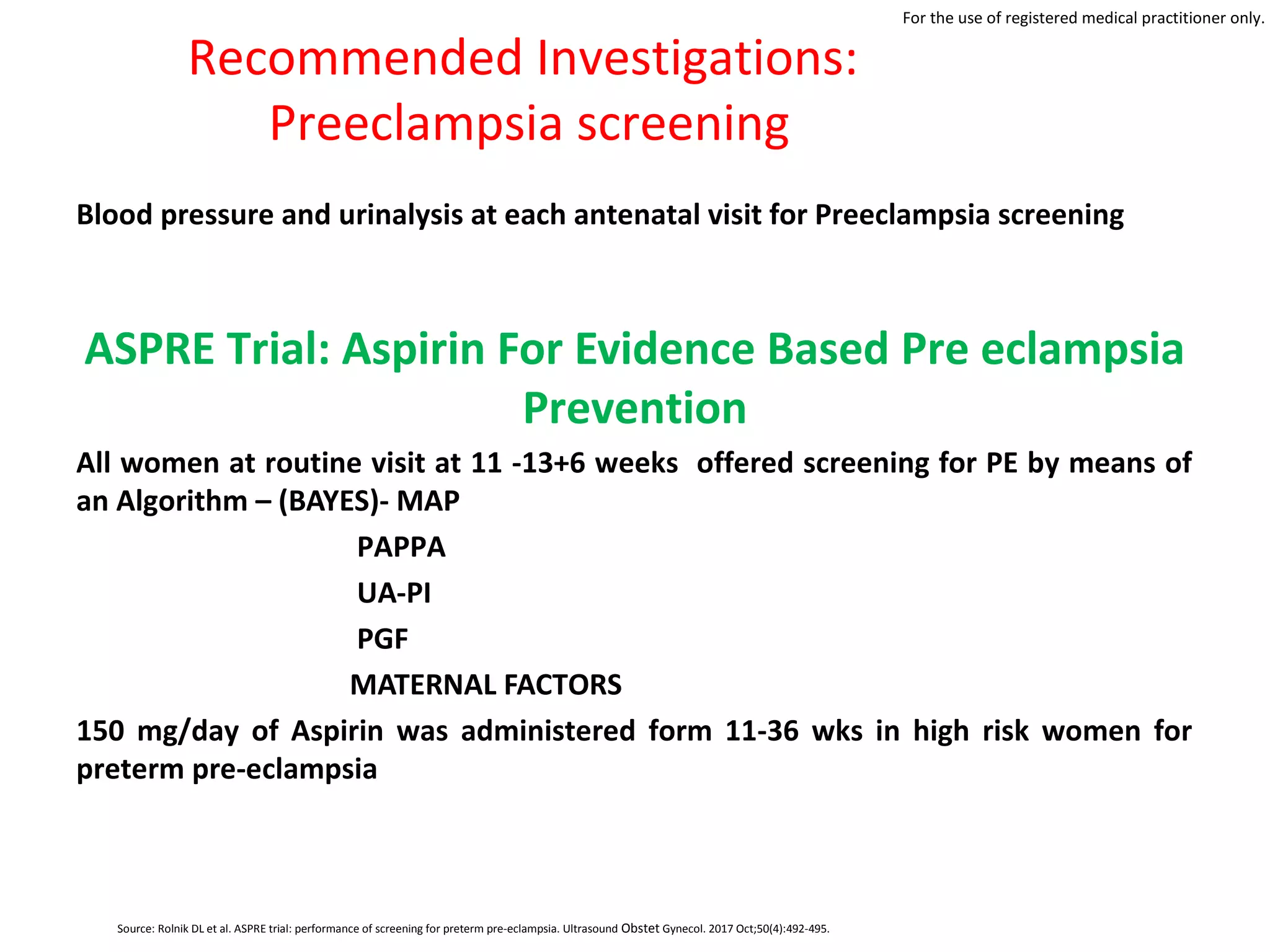 Investigations in First Trimester Pregnancy | PPT