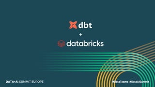 The Modern Data Team for the Modern Data Stack: dbt and the Role of the Analytics Engineer | PDF