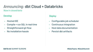 The Modern Data Team for the Modern Data Stack: dbt and the Role of the ...