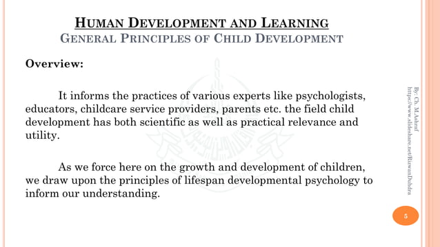 GENERAL PRINCIPLES OF CHILD DEVELOPMENT | PDF