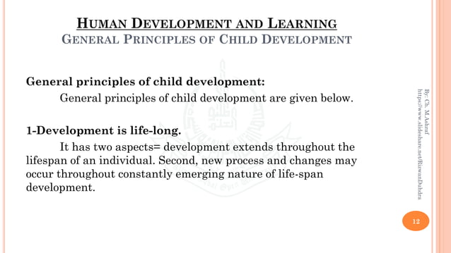 GENERAL PRINCIPLES OF CHILD DEVELOPMENT | PDF | Parenting Babies and ...