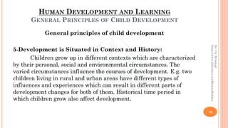 GENERAL PRINCIPLES OF CHILD DEVELOPMENT | PDF | Parenting Babies and ...