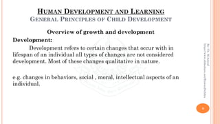 GENERAL PRINCIPLES OF CHILD DEVELOPMENT | PDF | Parenting Babies and ...