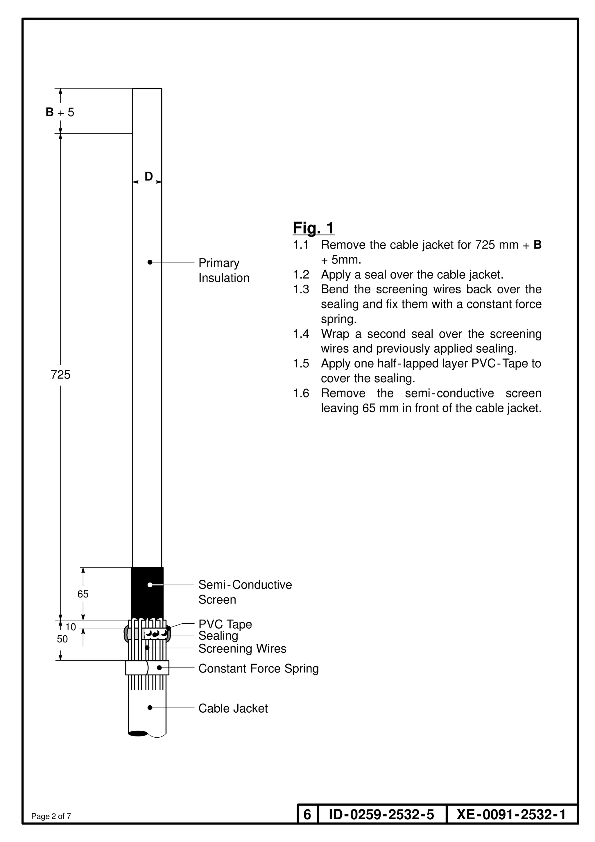 25kV Cable Termination - 3M Cold Shrink 95-EP-631-2 - Network Rail PADS ...
