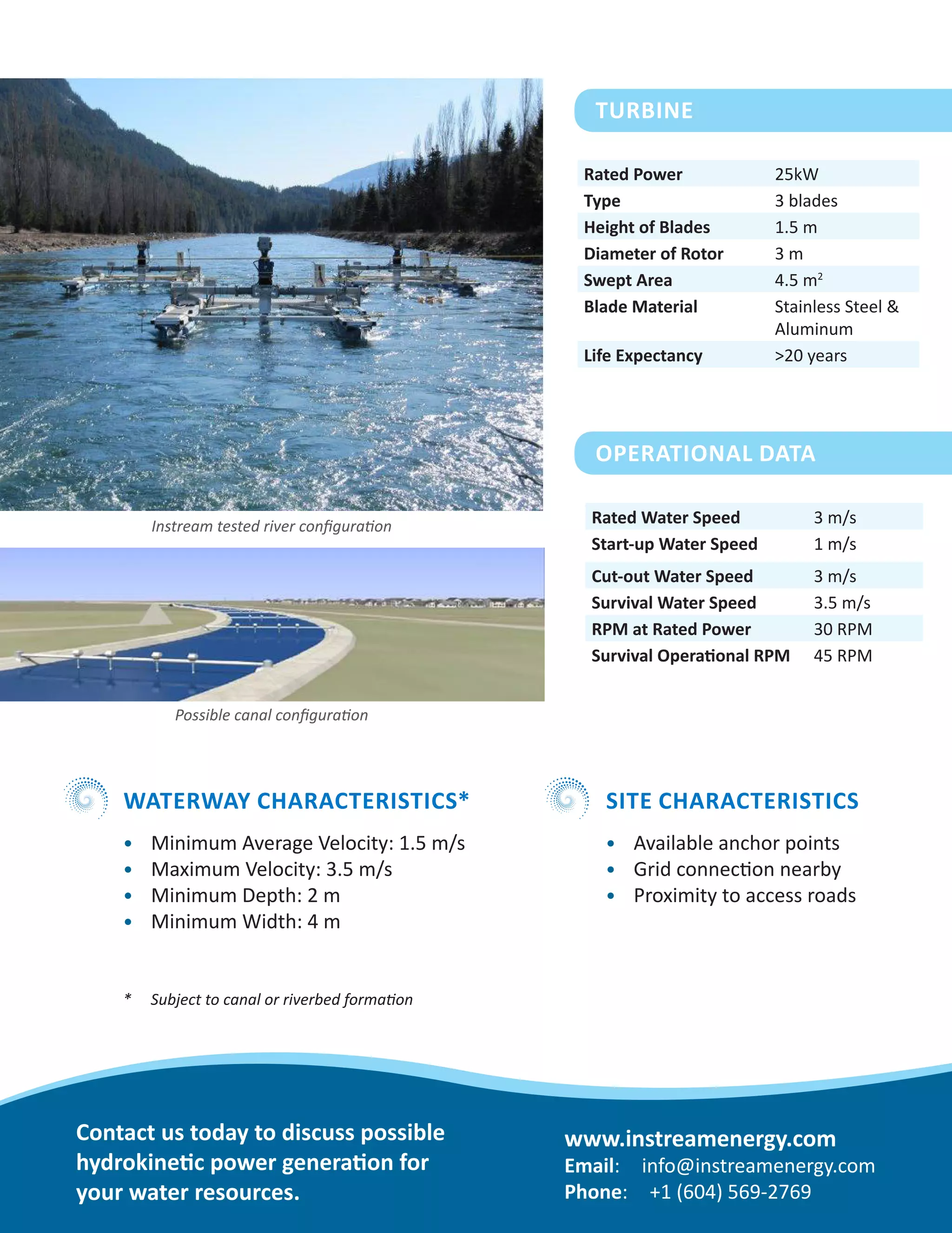 25k w instream-turbine-technical-specifications | PDF