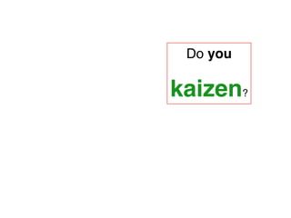 25 Lean questions | KEY