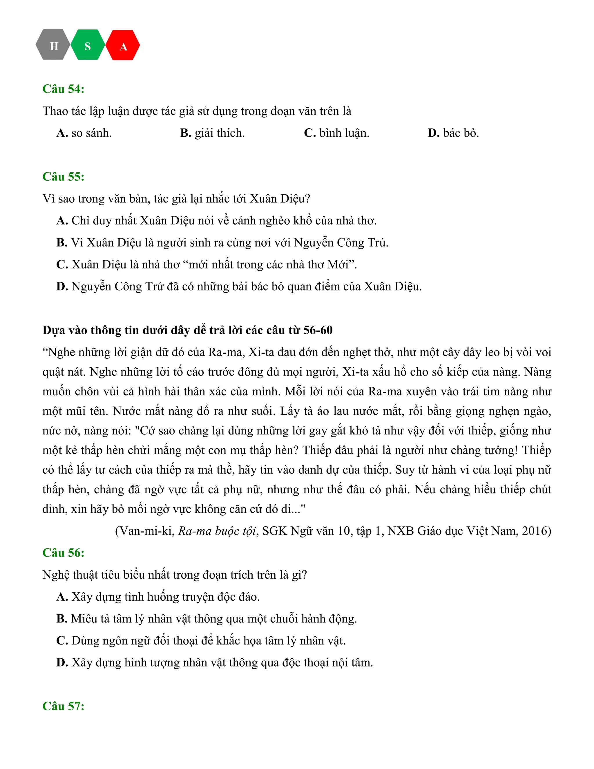 25 ĐỀ LUYỆN THI ĐÁNH GIÁ NĂNG LỰC HSA FORM 2025 - ĐẠI HỌC QUỐC GIA HÀ NỘI - ĐỀ 8 (ĐỀ BÀI + LỜI ...