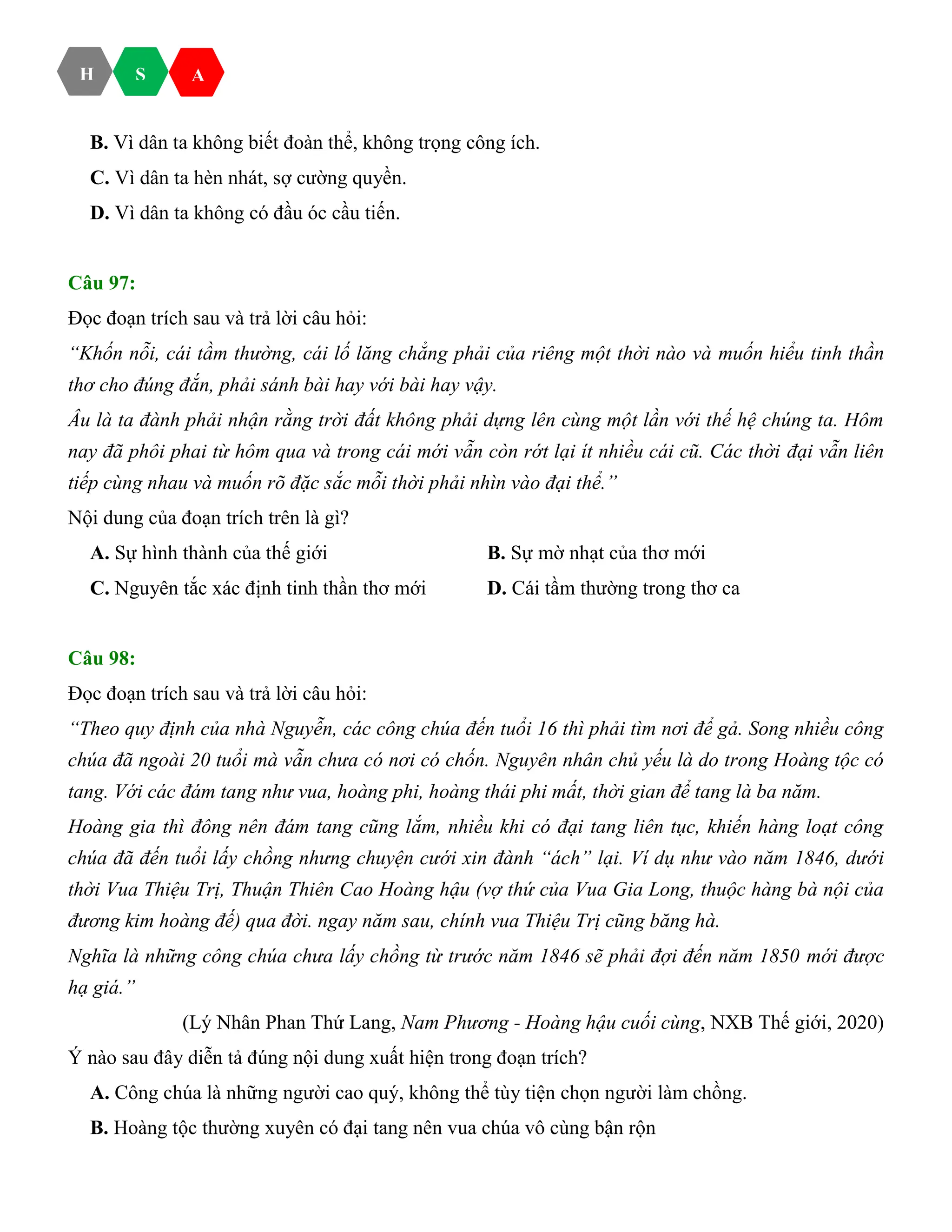 25 ĐỀ LUYỆN THI ĐÁNH GIÁ NĂNG LỰC HSA FORM 2025 - ĐẠI HỌC QUỐC GIA HÀ NỘI - ĐỀ 8 (ĐỀ BÀI + LỜI ...