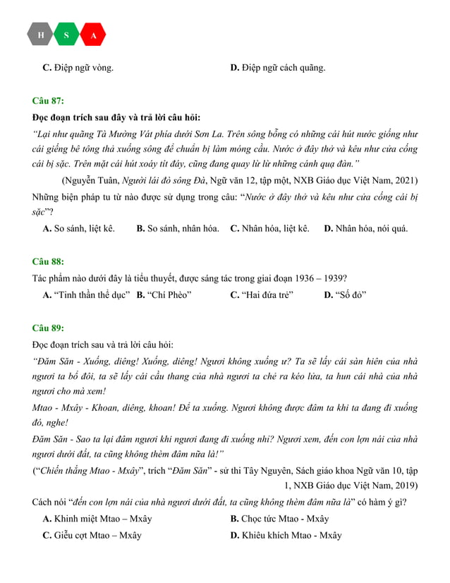 25 ĐỀ LUYỆN THI ĐÁNH GIÁ NĂNG LỰC HSA FORM 2025 - ĐẠI HỌC QUỐC GIA HÀ NỘI - ĐỀ 8 (ĐỀ BÀI + LỜI ...