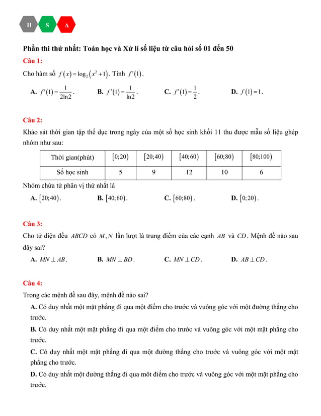 25 ĐỀ LUYỆN THI ĐÁNH GIÁ NĂNG LỰC HSA FORM 2025 - ĐẠI HỌC QUỐC GIA HÀ NỘI - ĐỀ 8 (ĐỀ BÀI + LỜI ...