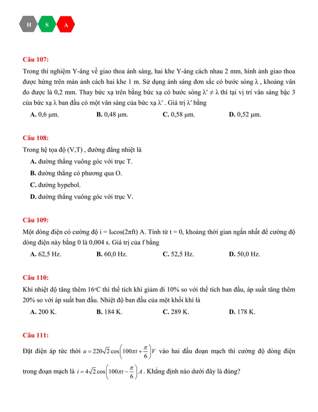 25 ĐỀ LUYỆN THI ĐÁNH GIÁ NĂNG LỰC HSA FORM 2025 - ĐẠI HỌC QUỐC GIA HÀ NỘI - ĐỀ 8 (ĐỀ BÀI + LỜI ...