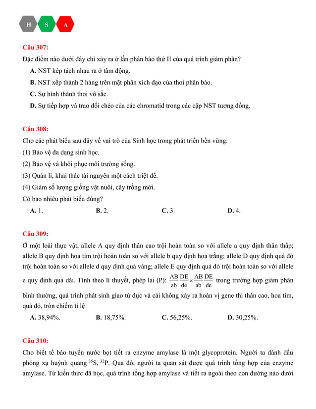 25 ĐỀ LUYỆN THI ĐÁNH GIÁ NĂNG LỰC HSA FORM 2025 - ĐẠI HỌC QUỐC GIA HÀ NỘI - ĐỀ 8 (ĐỀ BÀI + LỜI ...