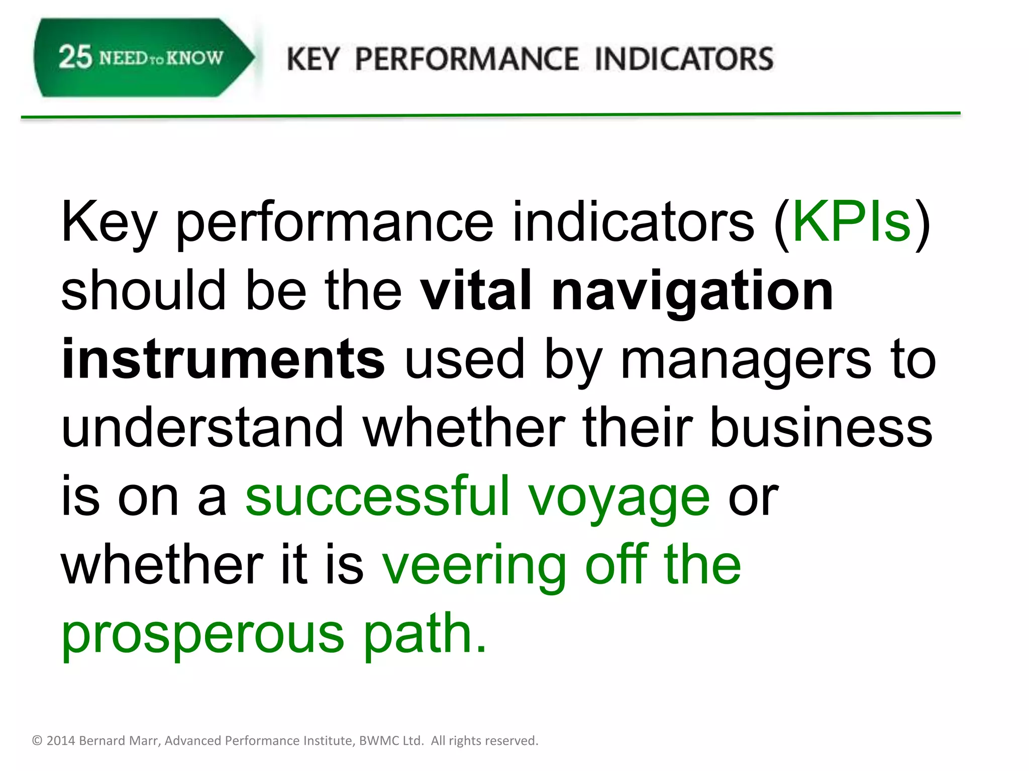 25 Key Performance Indicators | PPT