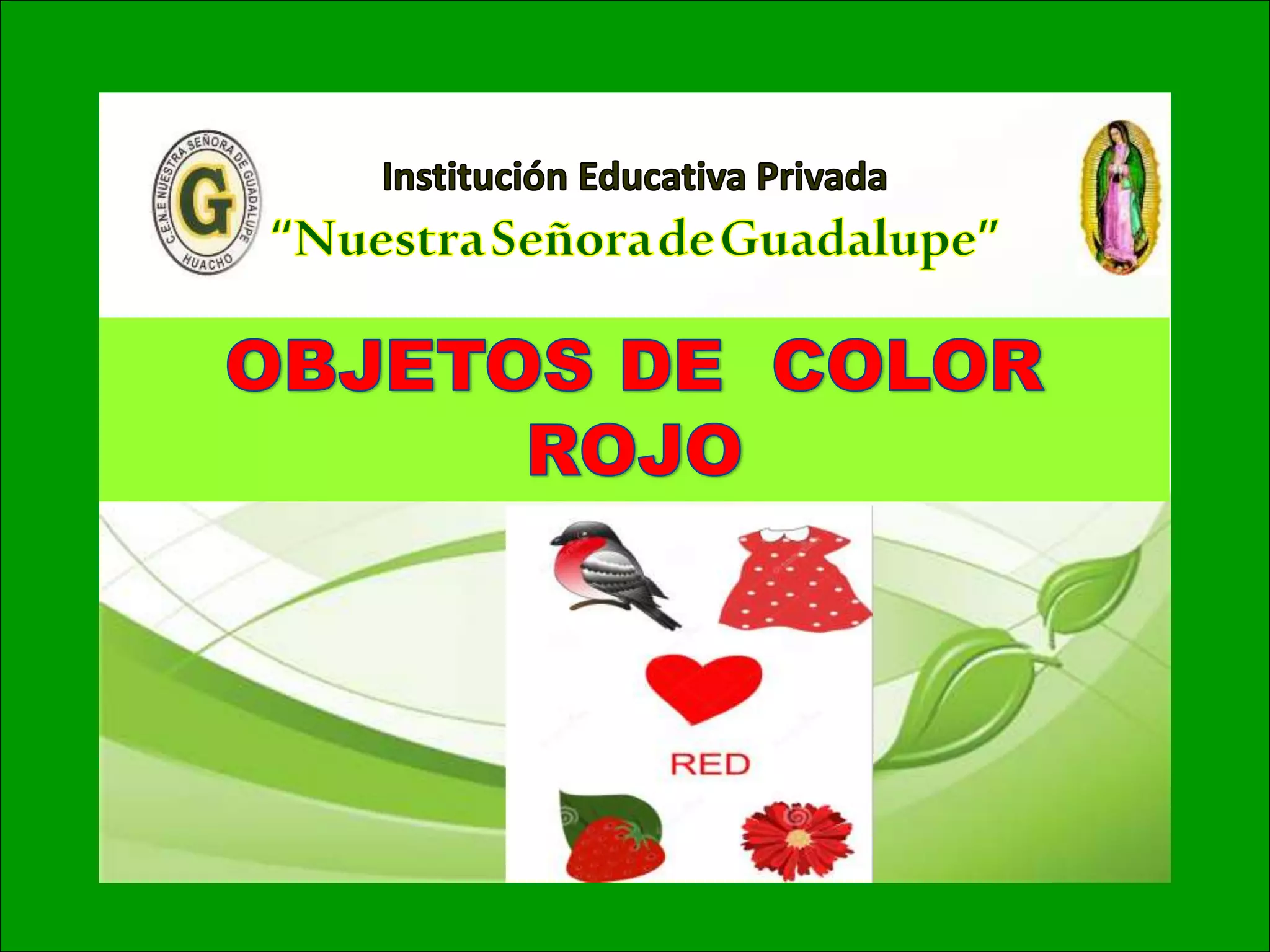 25 objetos de color rojo | PPTX