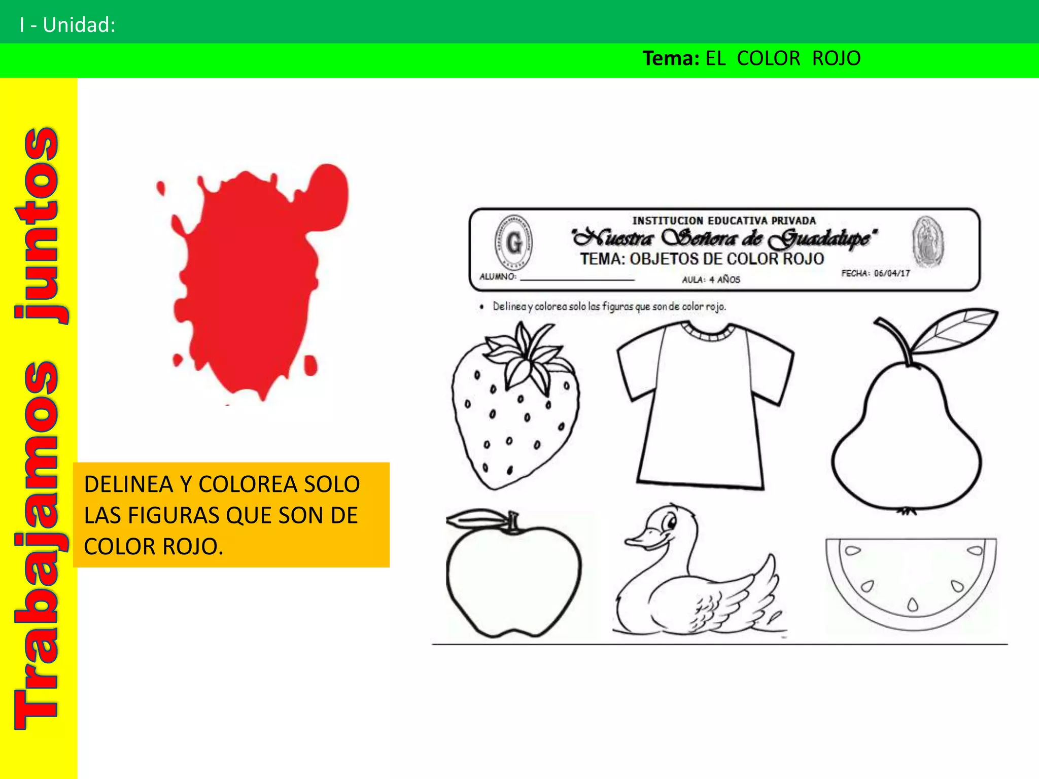 25 objetos de color rojo | PPTX