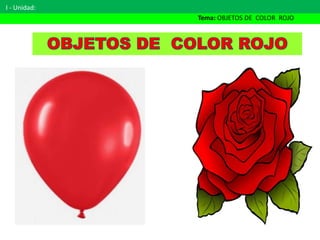 25 objetos de color rojo | PPTX