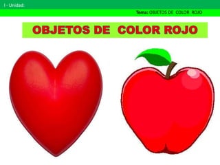 25 objetos de color rojo | PPT